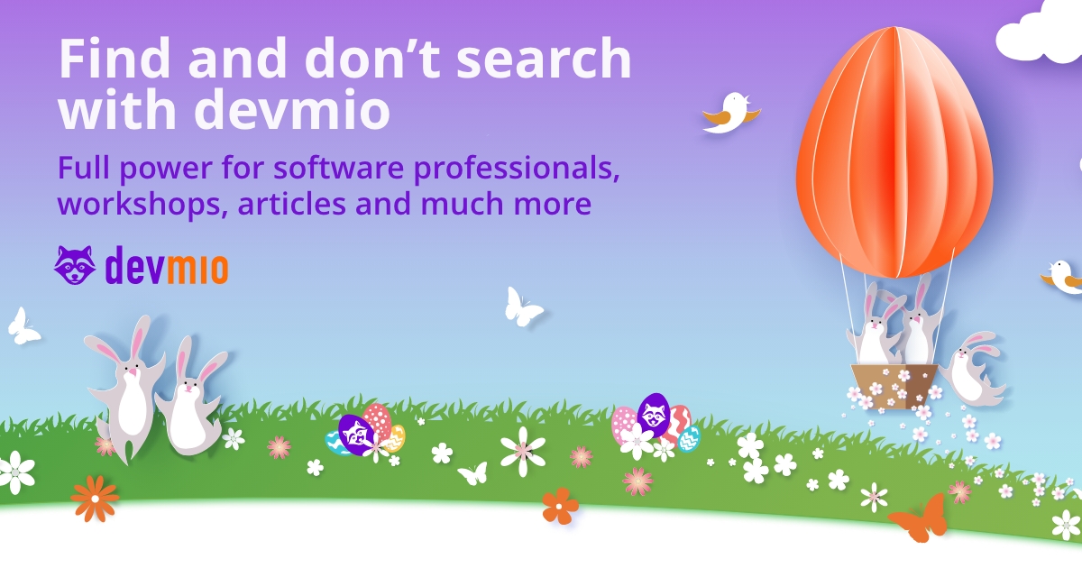 devmio wishes Happy Easter | 1 subscription - many benefits